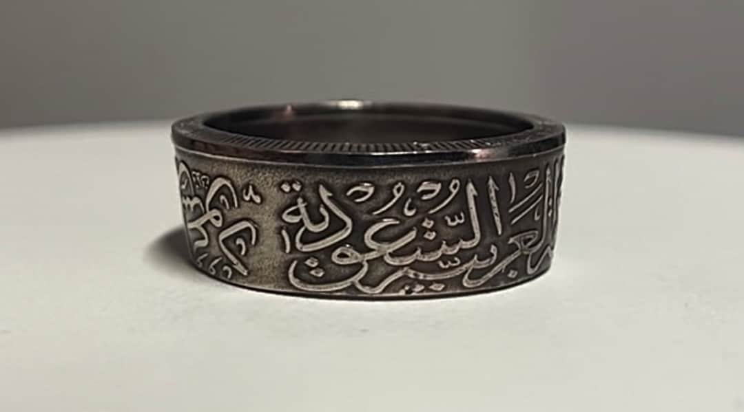 Saudi Arabia Coin Ring | Saudi 4 Ghirsh Coin Ring | رينج السعودية ...