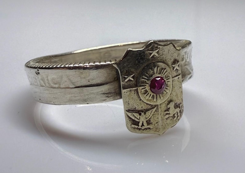 Ruby Filipino Ring | the Philippines Coin Ring | Filipino Ring | Hand ...