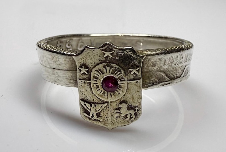 Ruby Filipino Ring | the Philippines Coin Ring | Filipino Ring | Hand ...