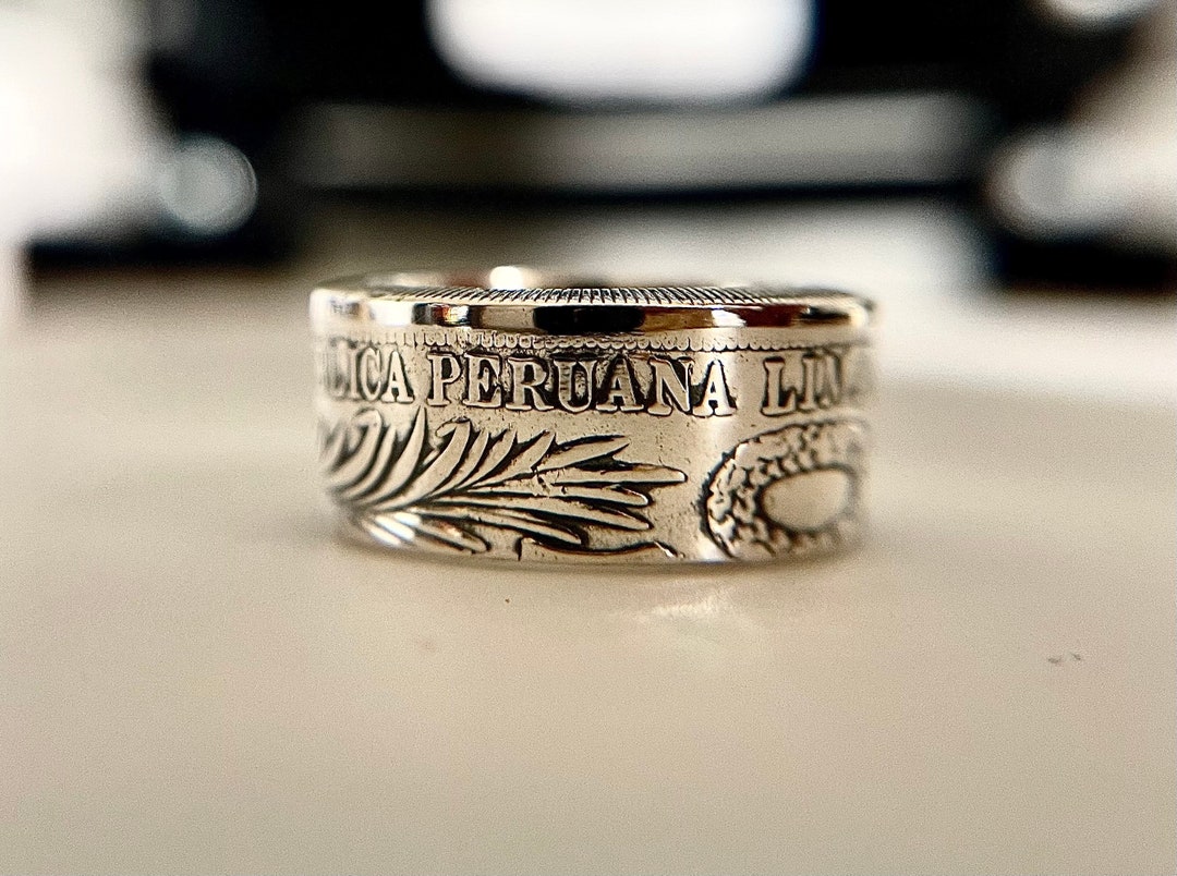 Handmade Peruvian Silver Coin Ring: Lima Jewelry - Etsy