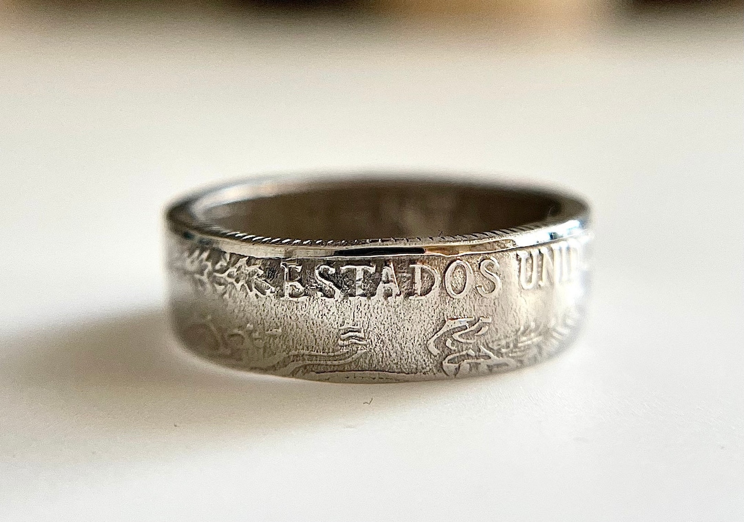 Mexican Ring | Mexico Coin Ring Cincuenta Centavos | Anillo Mexicano ...