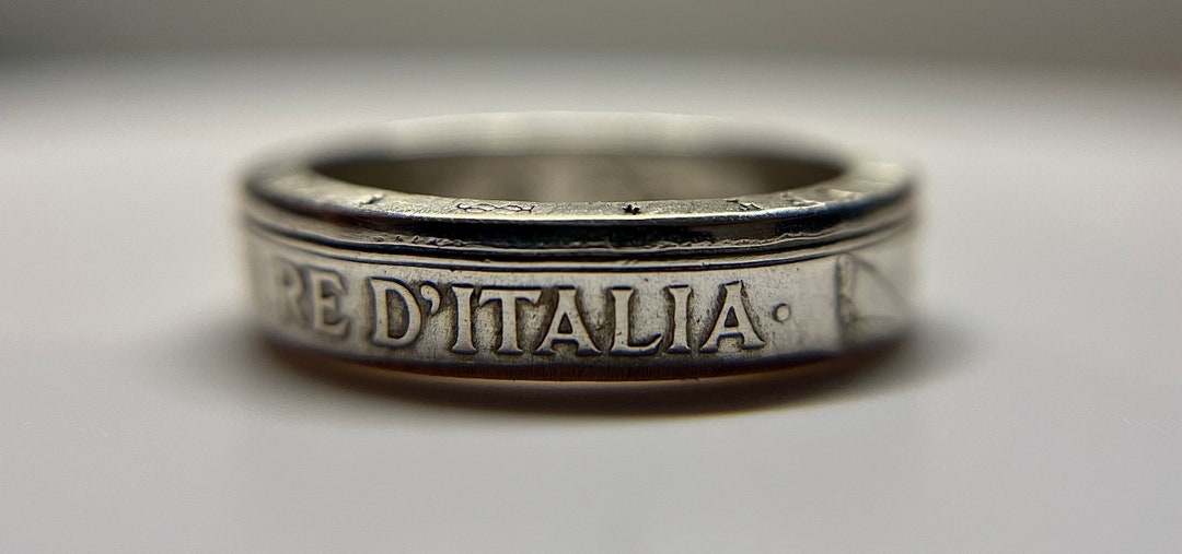 Italian Vintage Silver Coin Ring | Antique Anello Moneta Italiana ...