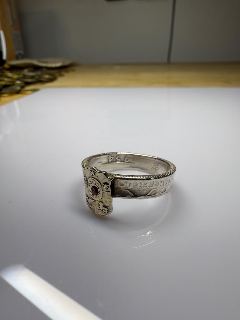 Ruby Filipino Ring | the Philippines Coin Ring | Filipino Ring | Hand ...