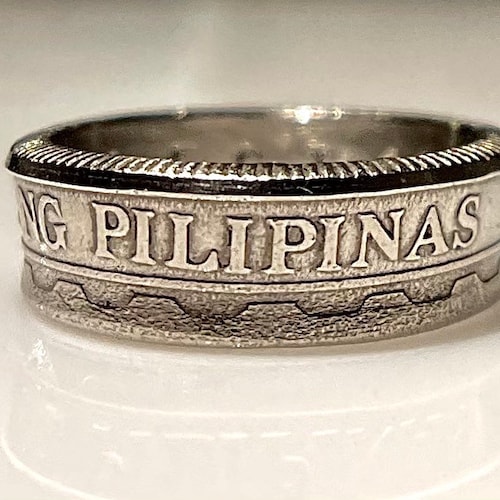 The Philippines Coin Ring Filipino Ring Hand Made - Etsy