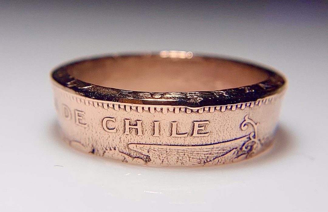 Chile Ring | Chilean Coin Ring 100 Pesos | Chilean Jewelry | Hand Made ...