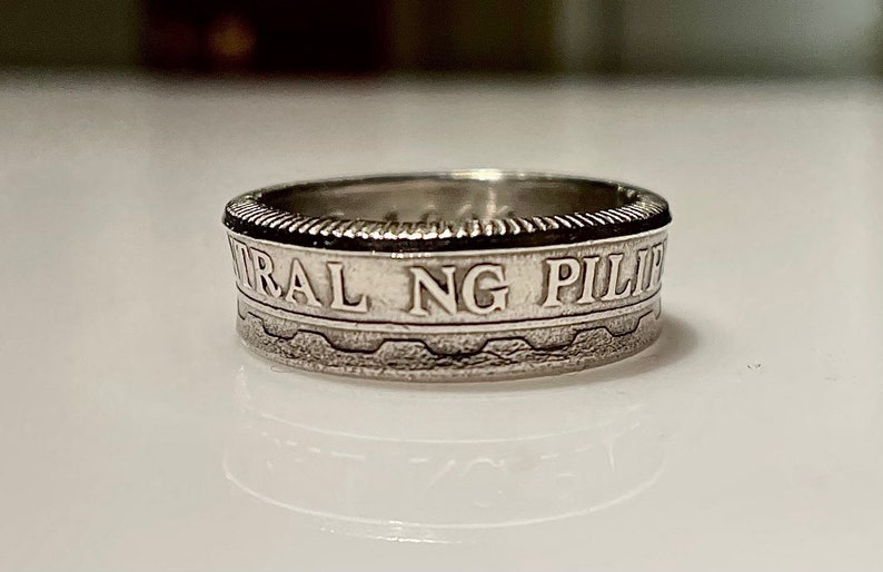 Filipino Vintage Ring | Philippines Peso Coin Ring Band Asian Hand Made ...