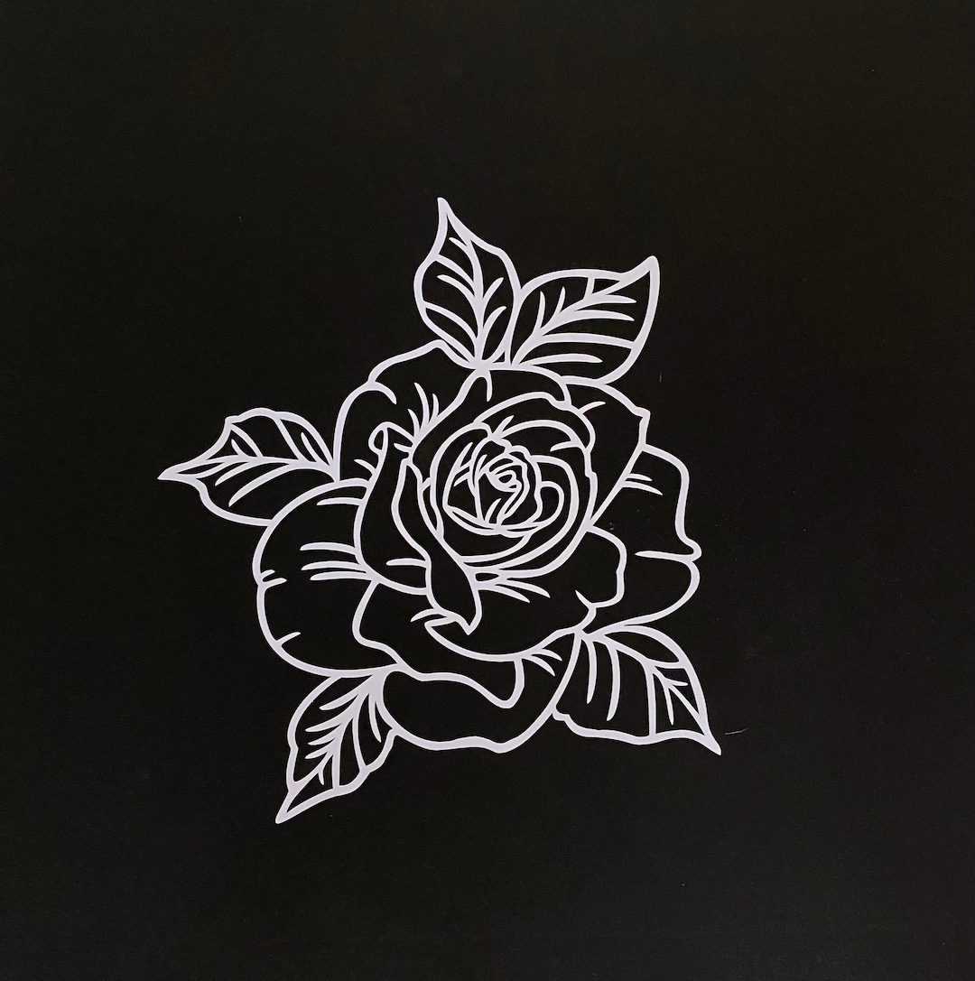 Rose Vinyl Decal Sticker for Cars, Trucks, Windows, Bumper Sticker ...