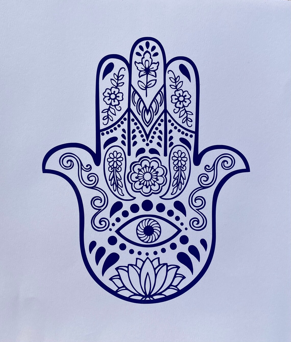 Hamsa Hand Vinyl Car Decal Sticker Laptop Window Decal - Etsy