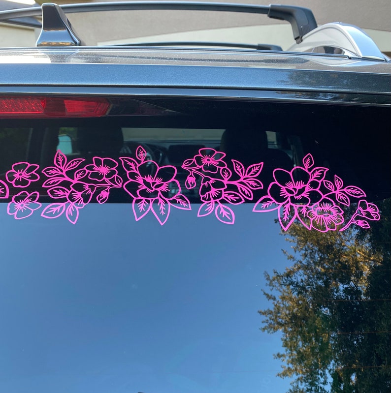 Flower Vinyl Decal Sticker For Cars Trucks Suvs Windows Etsy