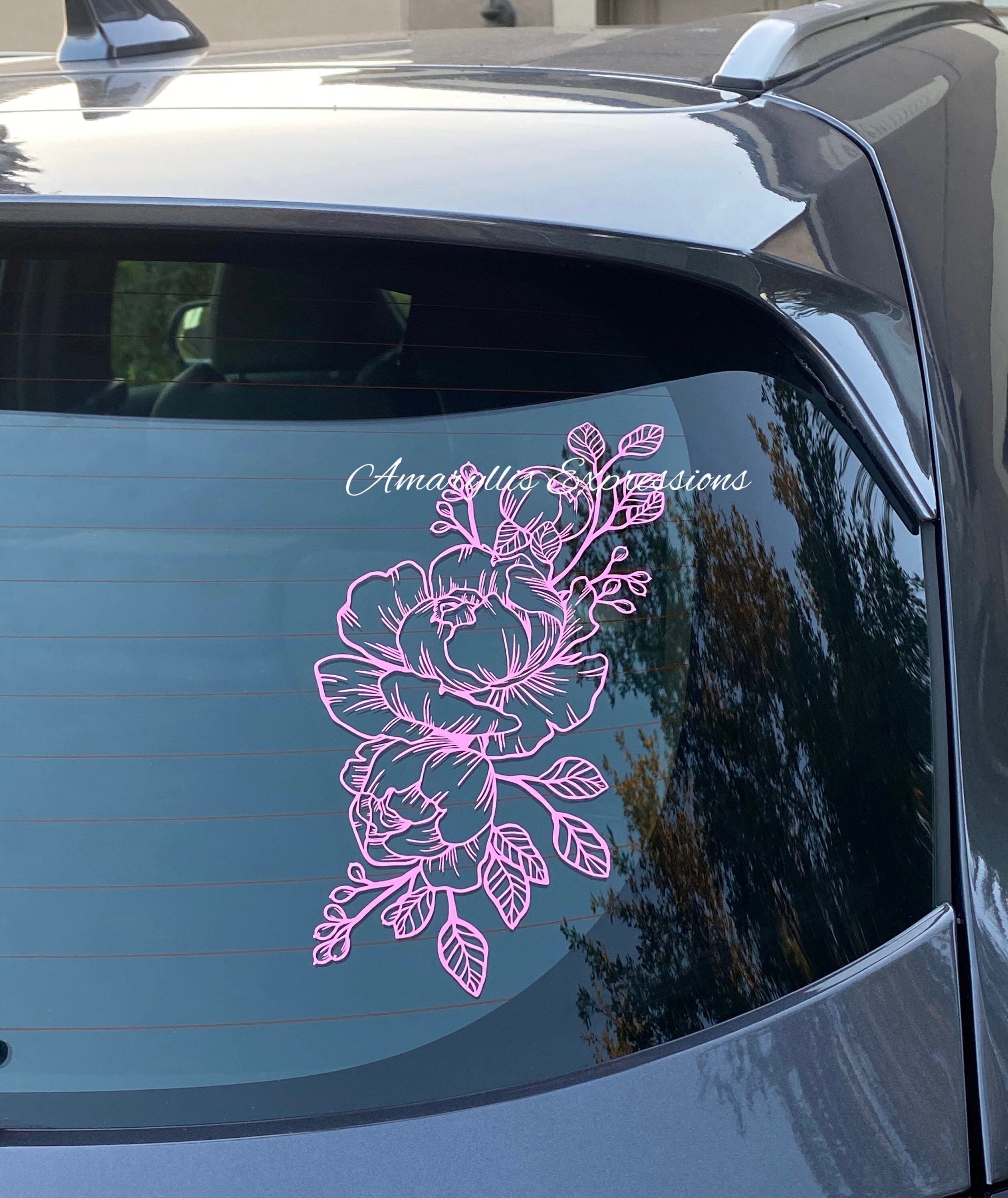 Peony Flower Vinyl Decal Sticker for Cars Trucks Suvs - Etsy