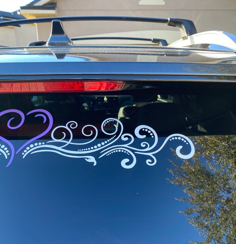Heart and Swirls Vinyl Decal/sticker for Cars Trucks - Etsy