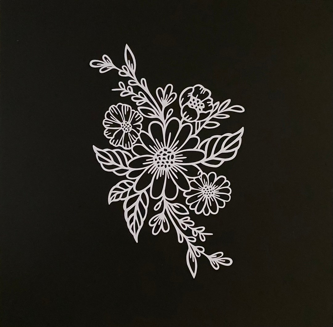 Wildflower Vinyl Decal Sticker for Car Window, Laptop Sticker,car ...