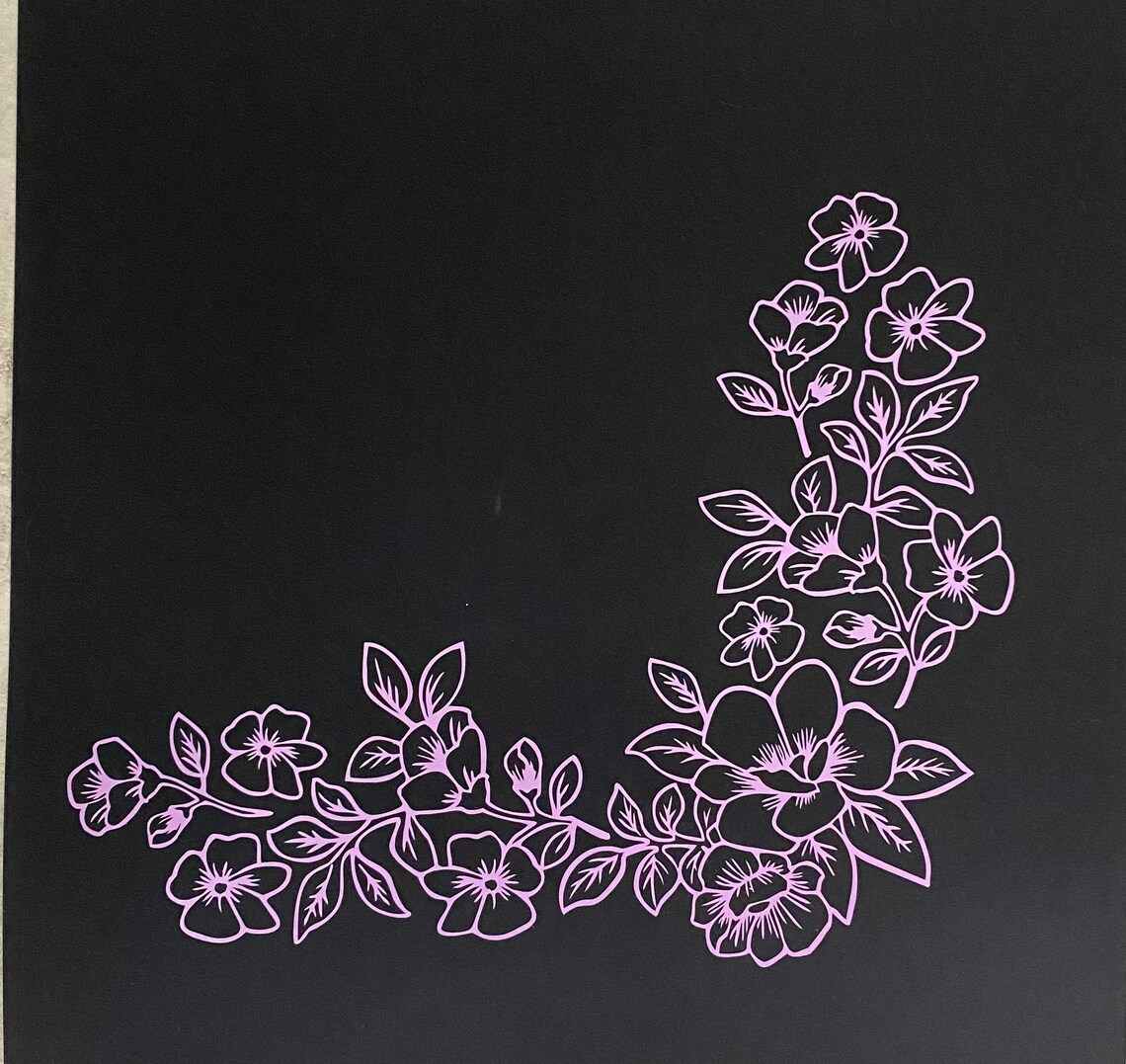 Flower Vinyl Decal Sticker For Cars Trucks Suvs Windows Etsy