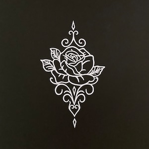 Rose Flower Vinyl Decal Sticker for Cars, Motorcycles, Window, Car ...