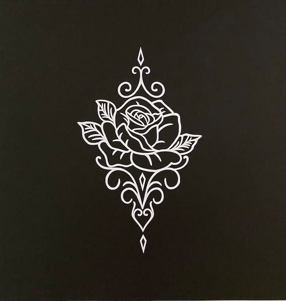 Rose Flower Vinyl Decal Sticker for Cars Trucks Motorcycles - Etsy