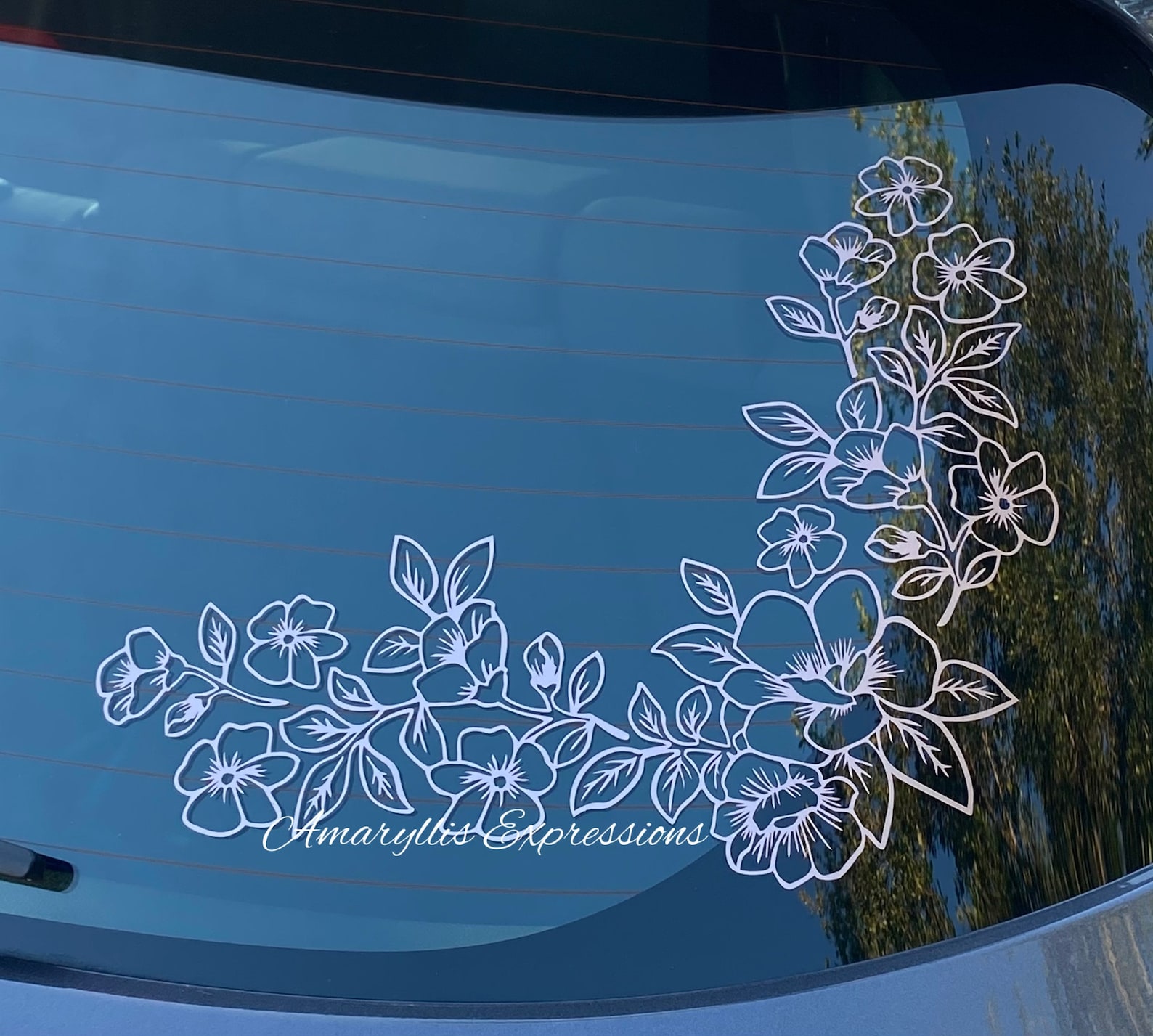 Flower Vinyl Decal Sticker For Cars Trucks Suvs Windows Etsy