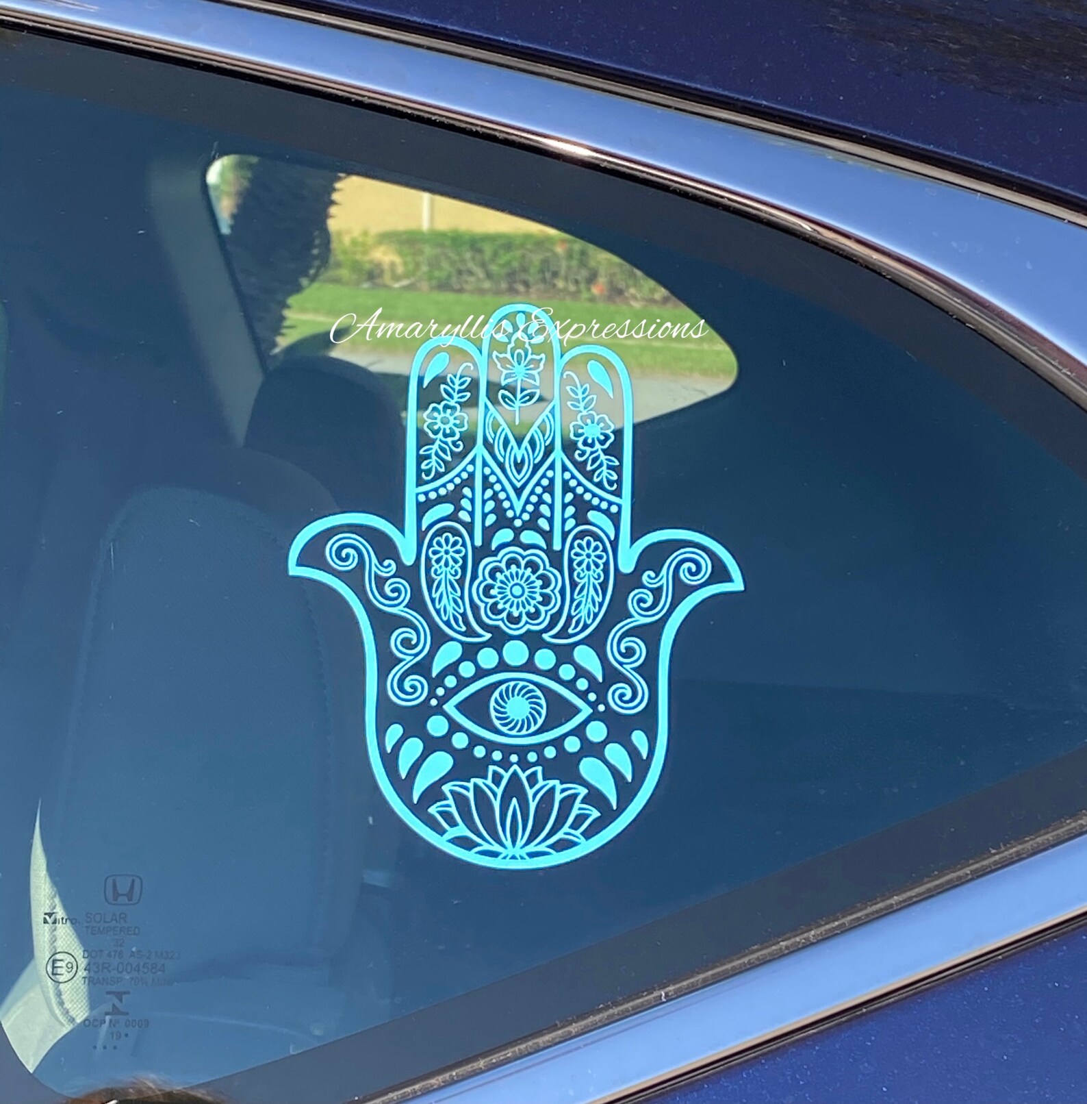 Hamsa Hand Vinyl Car Decal Sticker Laptop Window Decal - Etsy