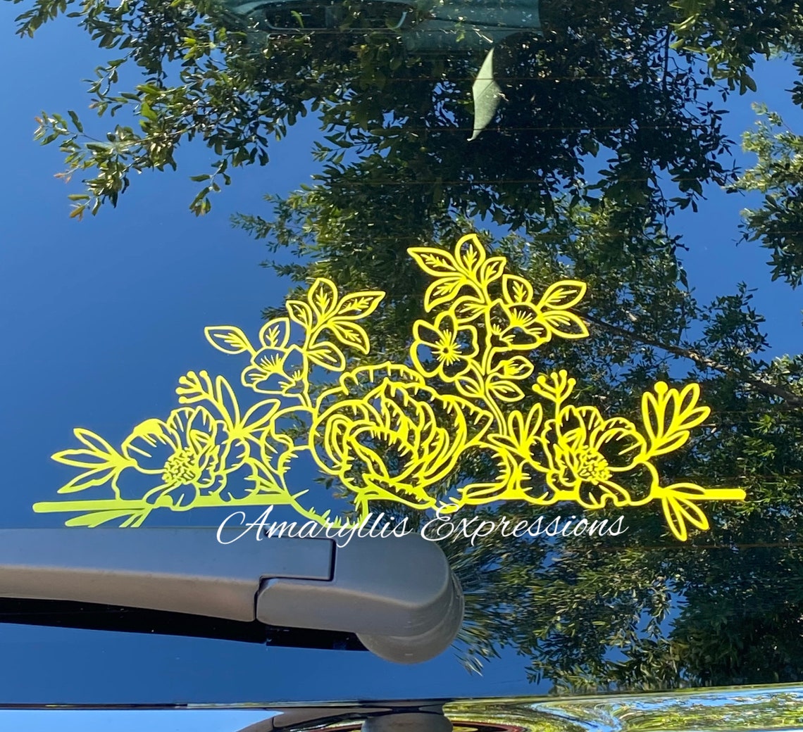 Flower Vine Decal Sticker for Cars Trucks Windows Pretty - Etsy