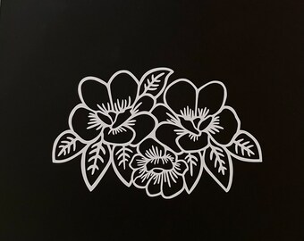 Frangipani Car Decal - Durable and Stylish Flower Sticker - Etsy