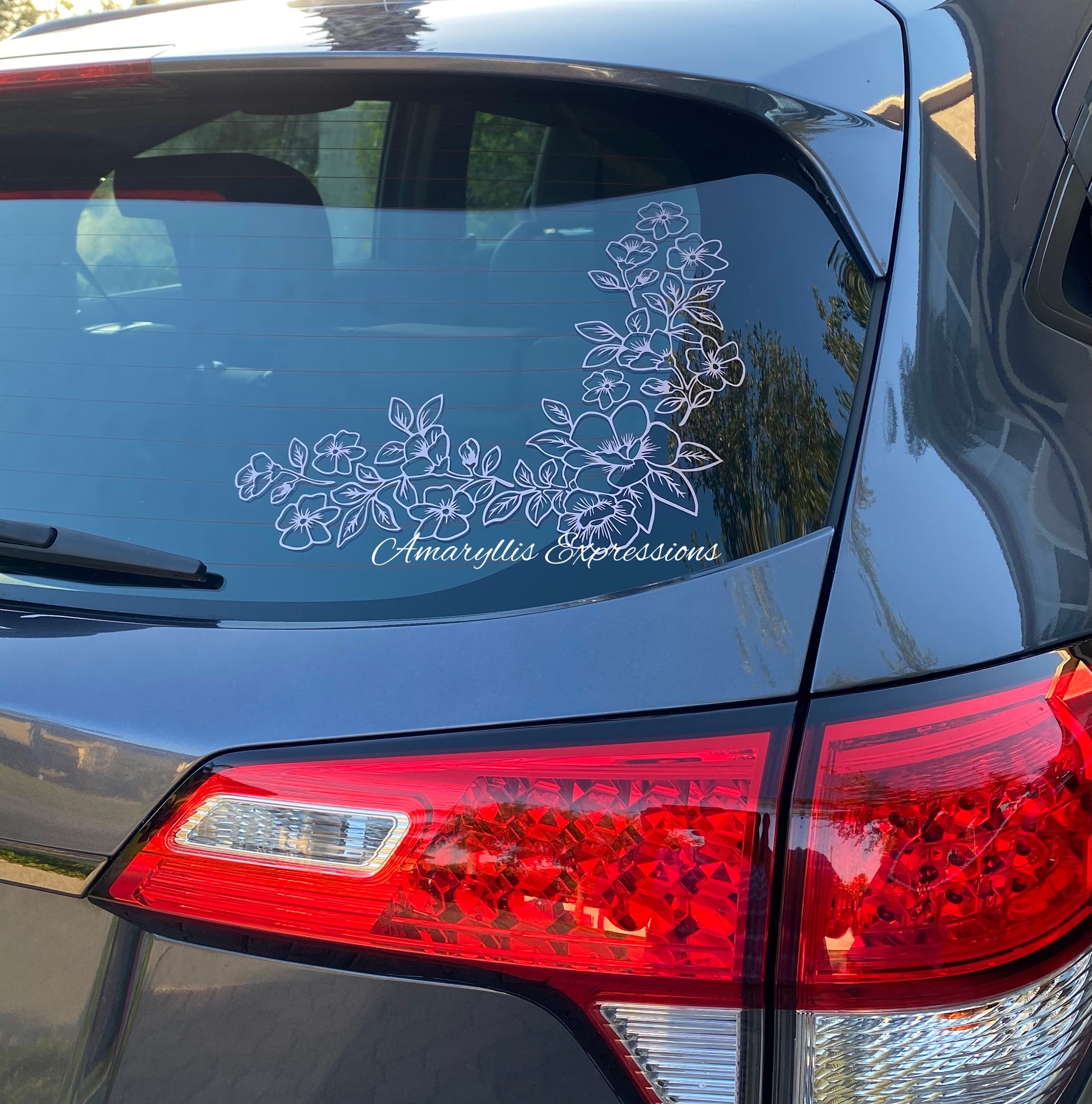 Flower Vinyl Decal Sticker For Cars Trucks Suvs Windows Etsy