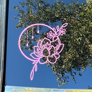 Lotus Flower Decal Sticker, Car Decals for Women, Spiritual Gifts, Car ...