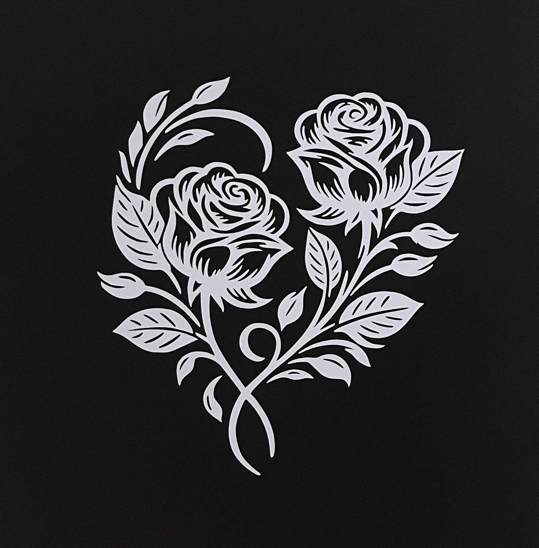 Rose Vinyl Decal Sticker for Car, Window Sticker, Bumper Sticker, Car ...