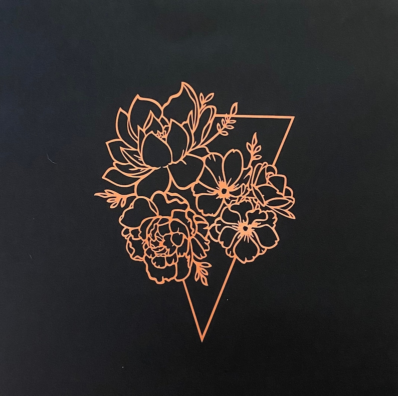 Flower Vinyl Decal Sticker for Cars, Trucks, Windows, Flower Car Decal ...