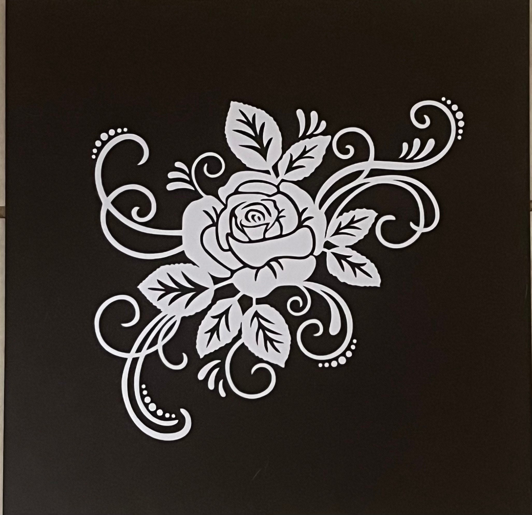 Rose Flower Vinyl Decal: Car Window Bumper Sticker - Etsy