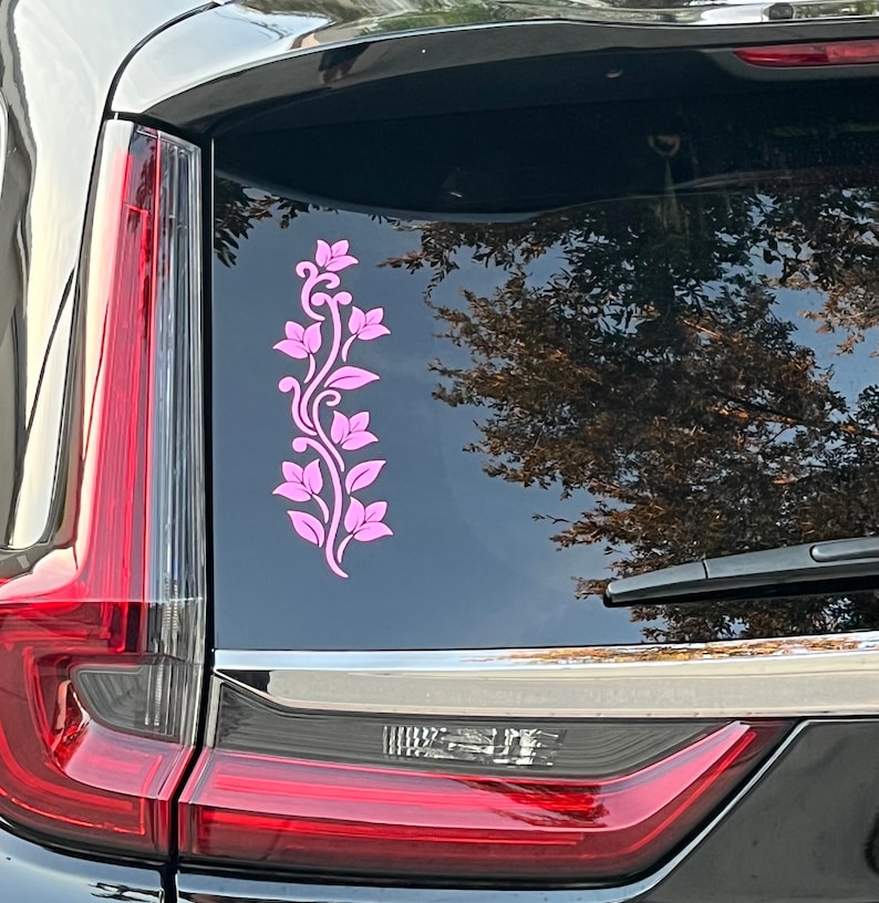 Flower Vine Decal Stickers for Cars Motorcycles Laptop - Etsy