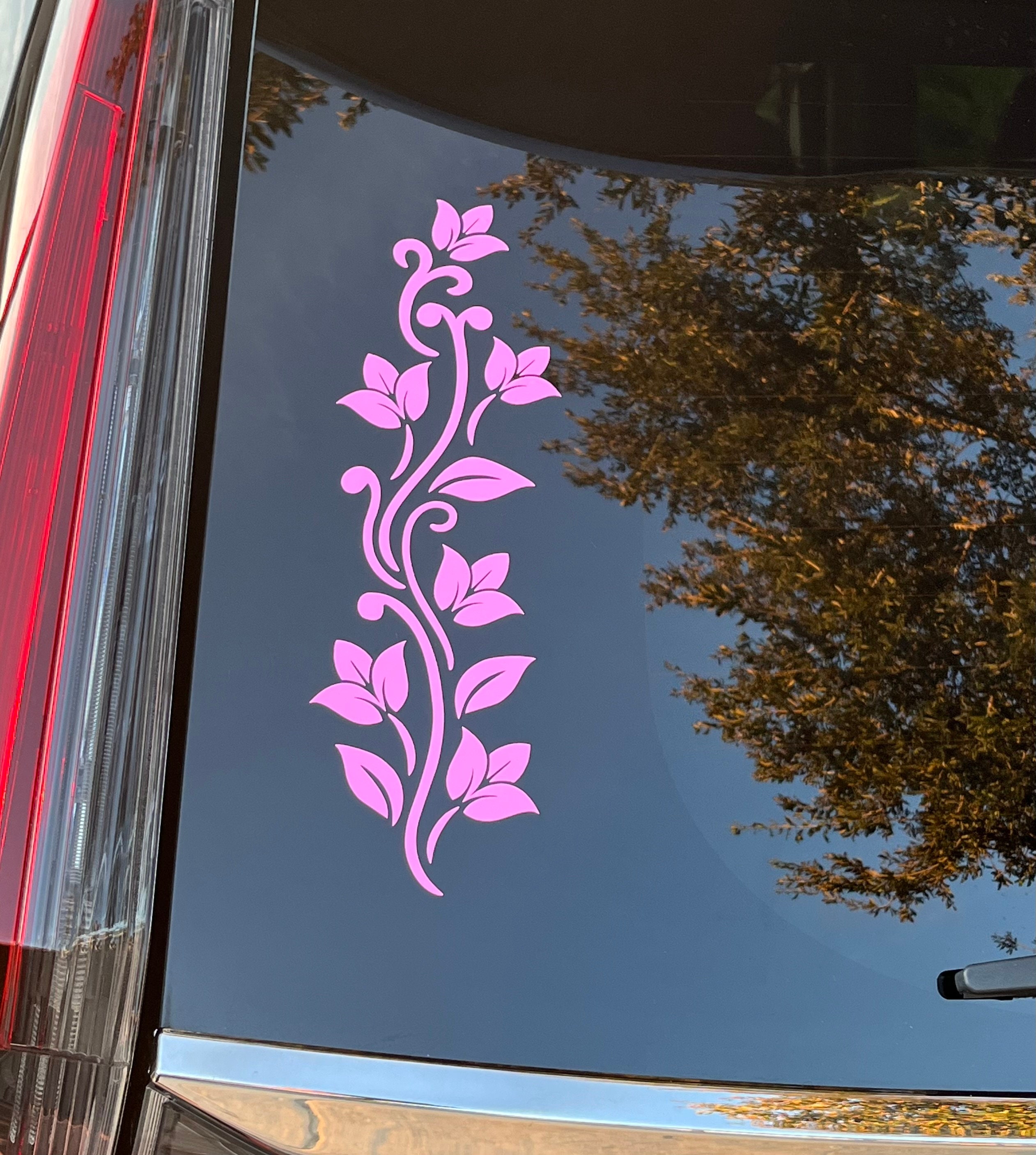 Flower Vine Decal Stickers for Cars, Motorcycles, Laptop Sticker ...