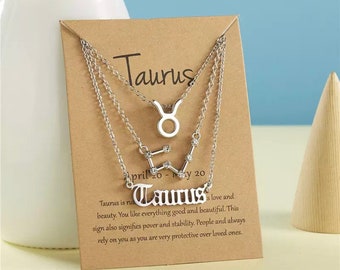 Zodiac Sign Necklace - Etsy