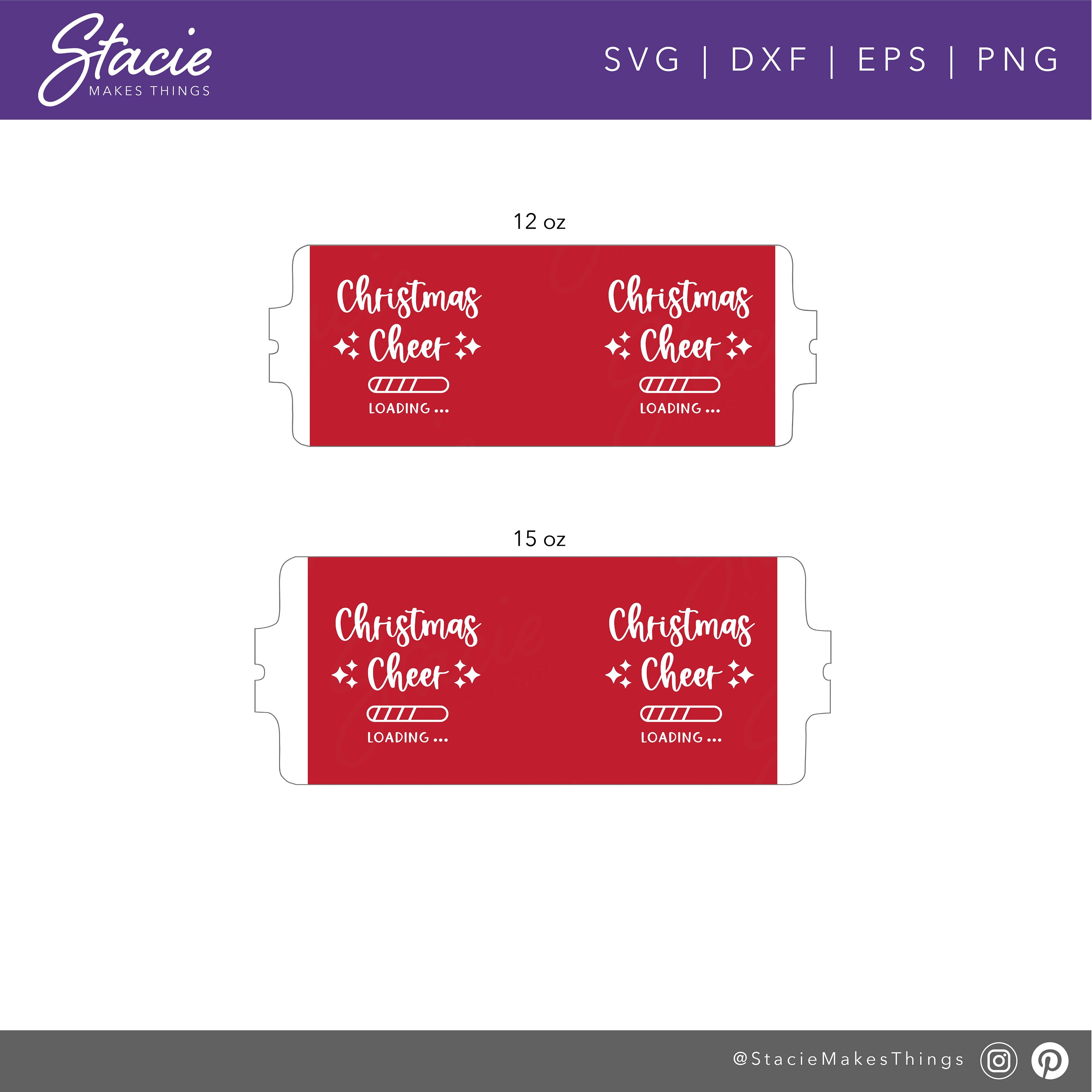 Christmas Cheer Loading Svg Cricut Mug Press Svg Template for - Etsy