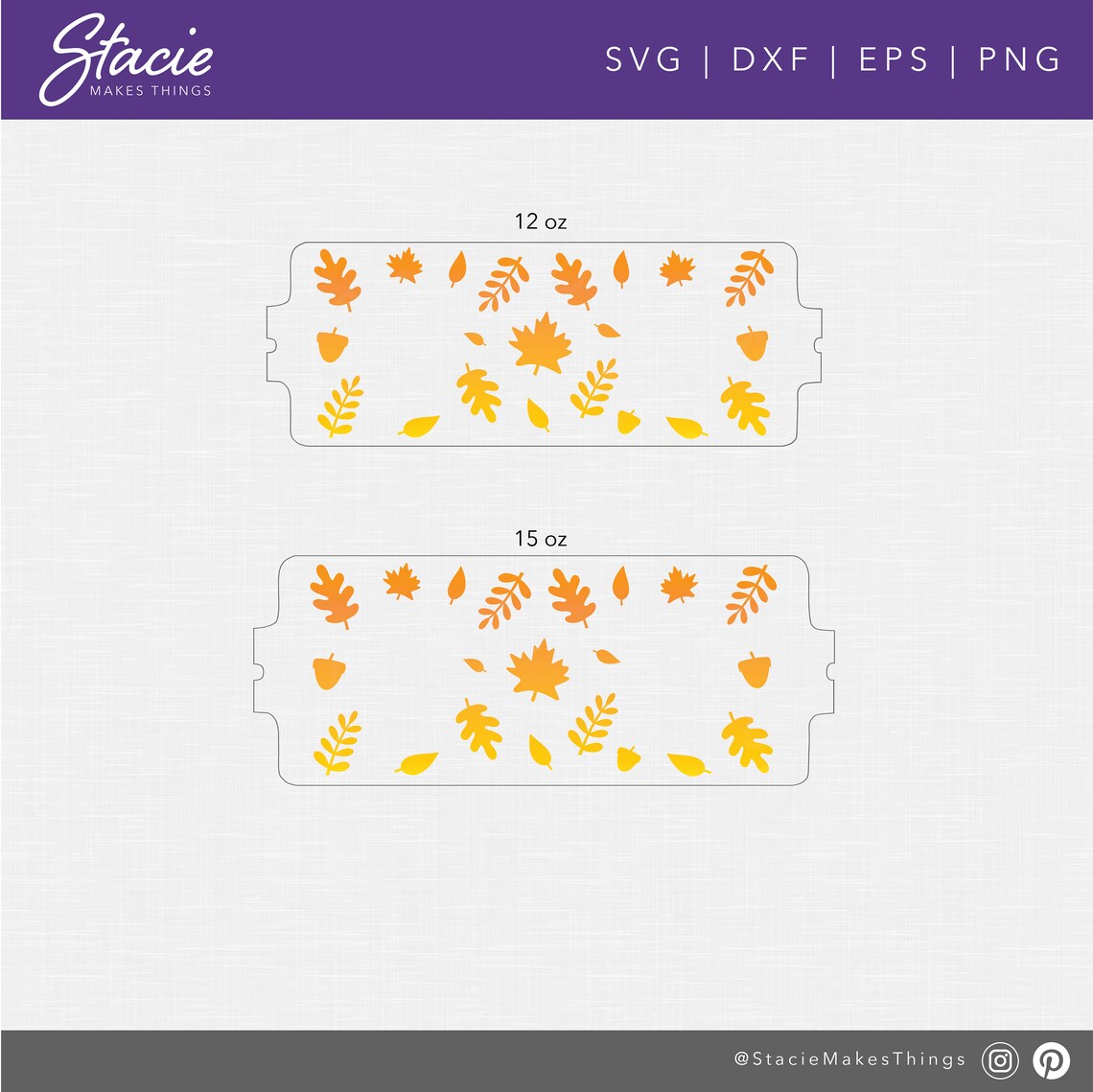 Hello Fall Svg, Mug Press, Template for Infusible Ink Svg, Full Wrap ...