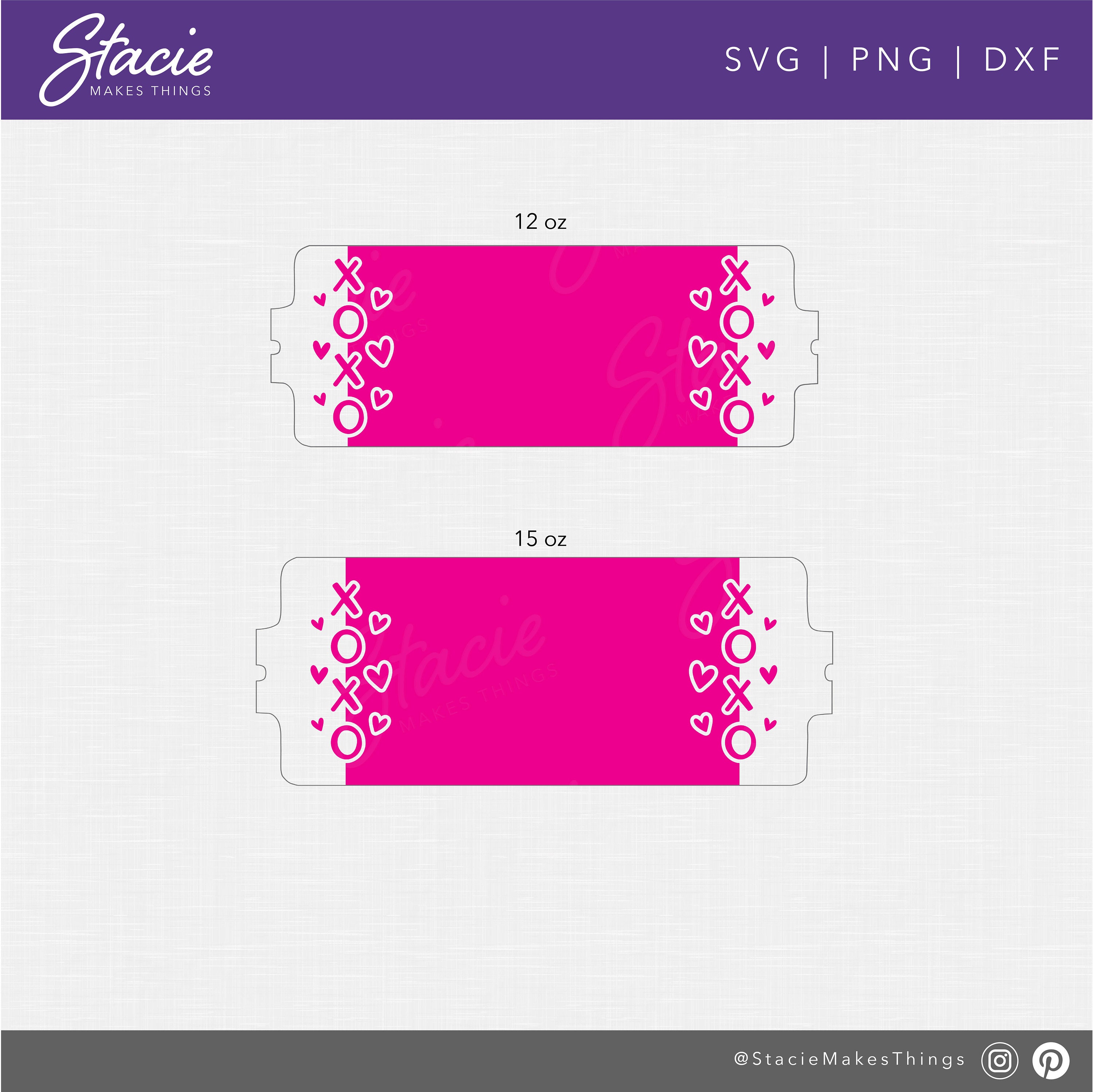 Mug Press Svg Template For Infusible Ink Svg Xoxo Svg Hugs And Kisses Svg Hearts Svg Full