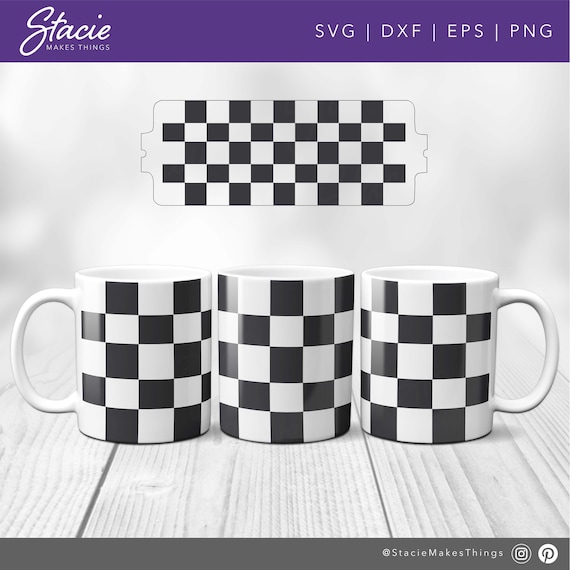 Cricut Mug Press Svg Template for Infusible Ink Checker - Etsy