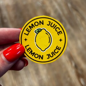 Lemon Juice Printable Digital PNG Sticker for Crafts - Etsy