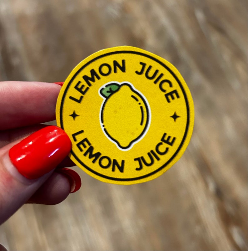 Lemon Juice Printable Digital PNG Sticker for Crafts - Etsy