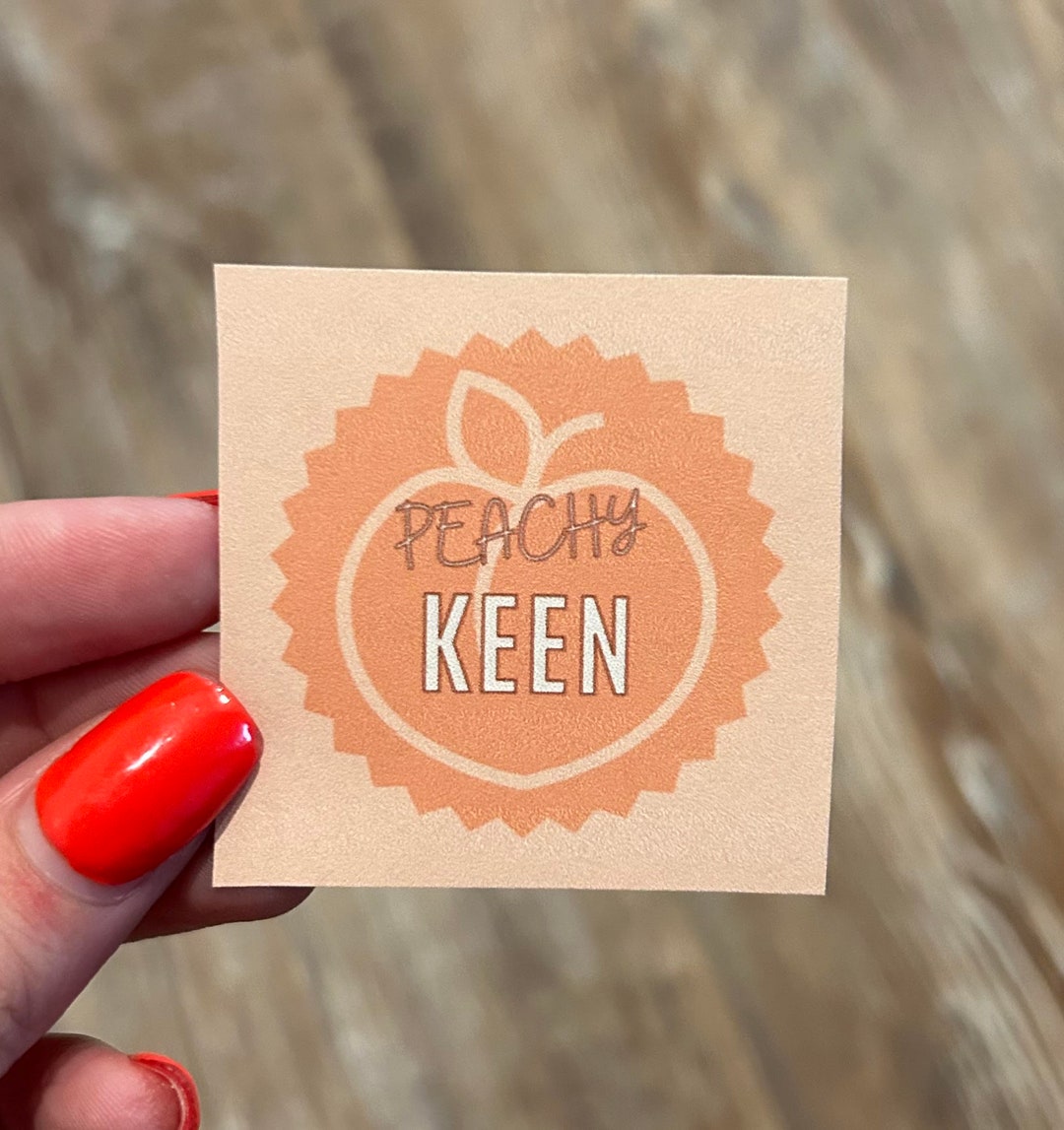 Peachy Keen Printable/digital Sticker PNG File - Etsy