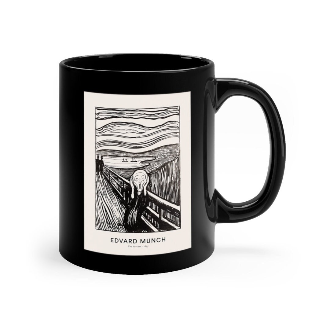 The Scream Coffee Mug, Edvard Munch Famous Picture Tee Mug, Iconic ...