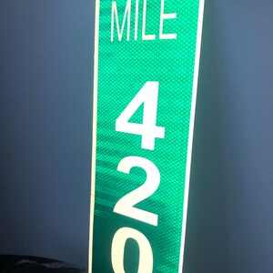 420 Mile Marker Sign - Etsy
