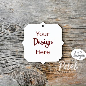 2 Designs | Mockup Ornament Fancy Square Shape | Instant Digital ...