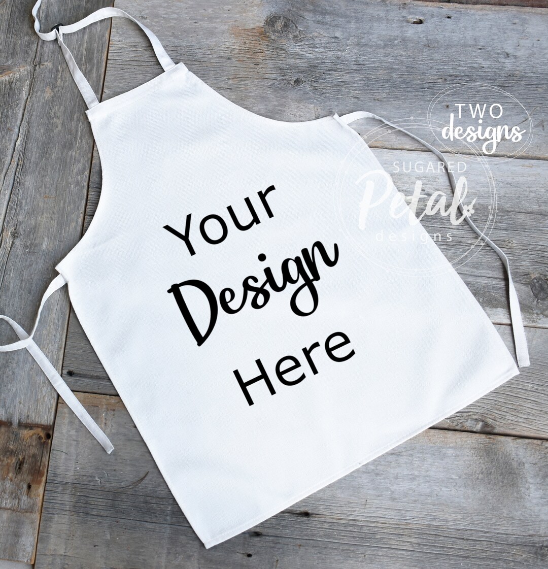 2 Designs | Mockup Apron Linen | Mother's Day or Any Occasion Mock-up ...