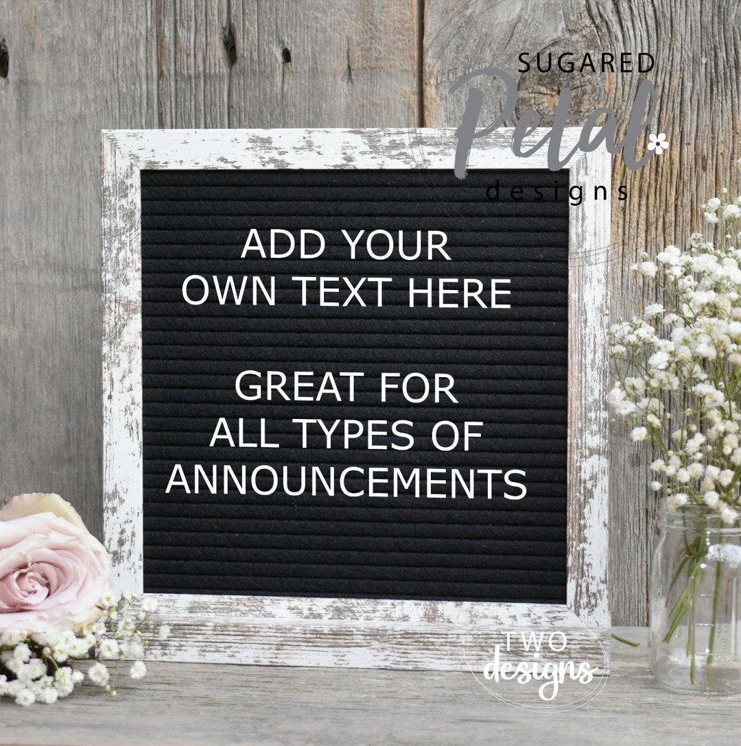 2 DESIGNS | Message Letter Board Mockup | Instant Digital Download JPG ...