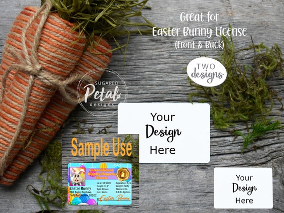 2 Designs Mockup License Business Card Front and Back | Etsy
