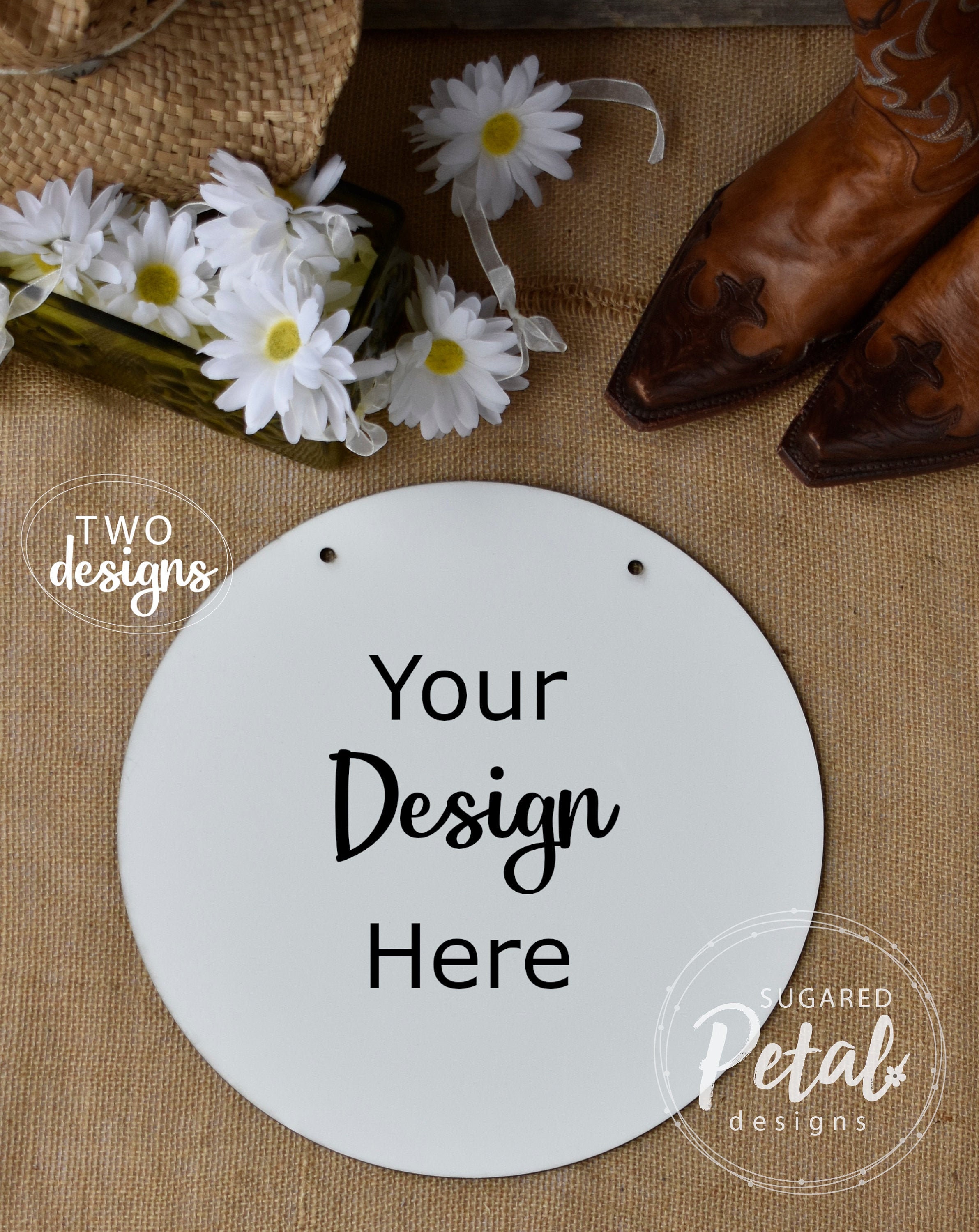 2 Design Shapes Mockup 12 Hardboard Hanging Sign - Etsy