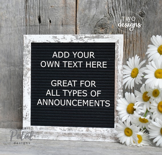 2 DESIGNS Message Letter Board Mockup Instant Digital - Etsy