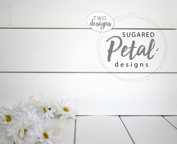 2 Designs Mockup White Shiplap Background Horizontal and | Etsy