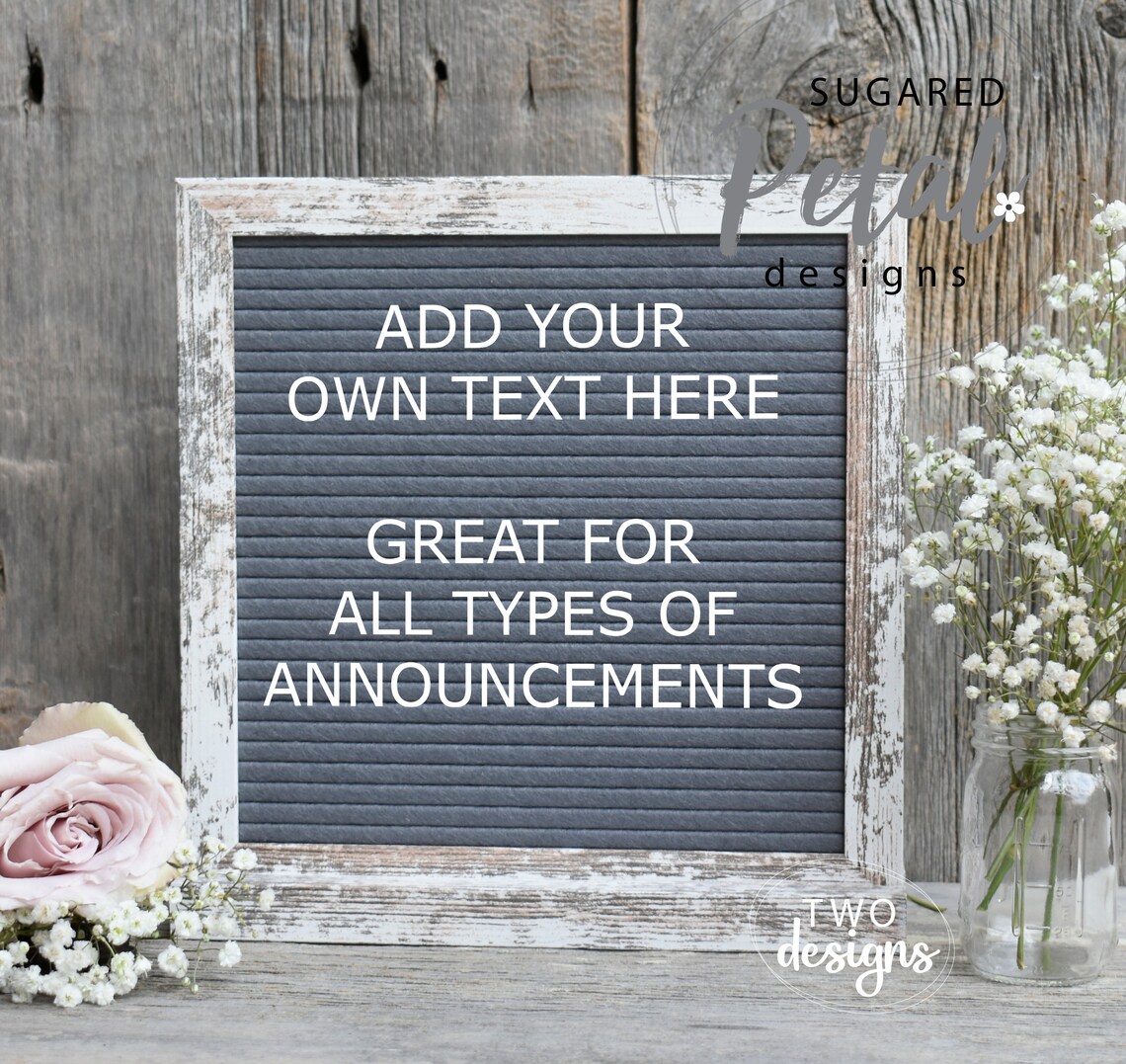 2 DESIGNS Message Letter Board Mockup Instant Digital - Etsy