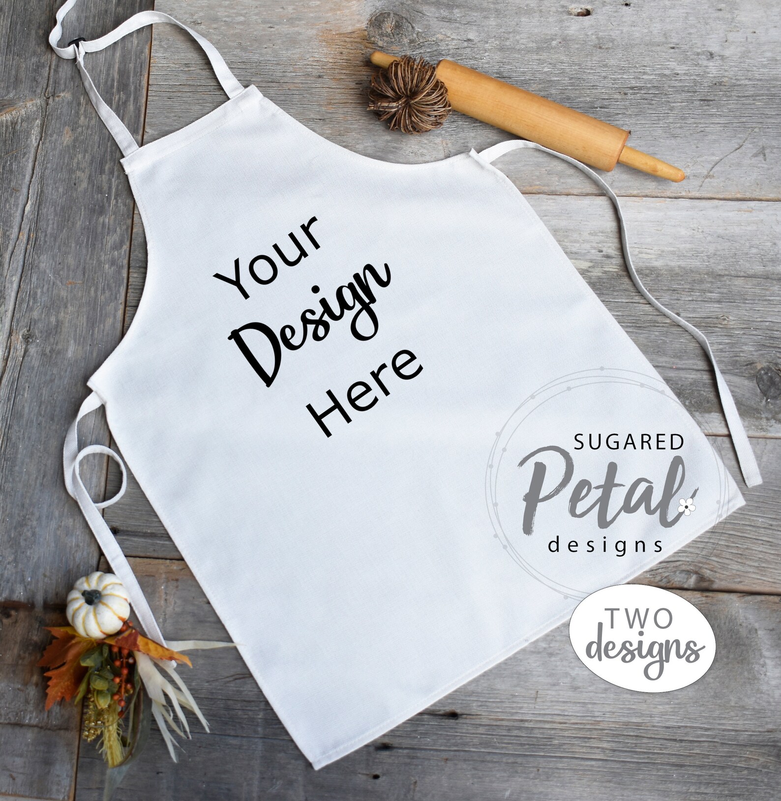 2 Designs | Mockup Apron Linen | Thanksgiving Fall Holiday Any Occasion ...