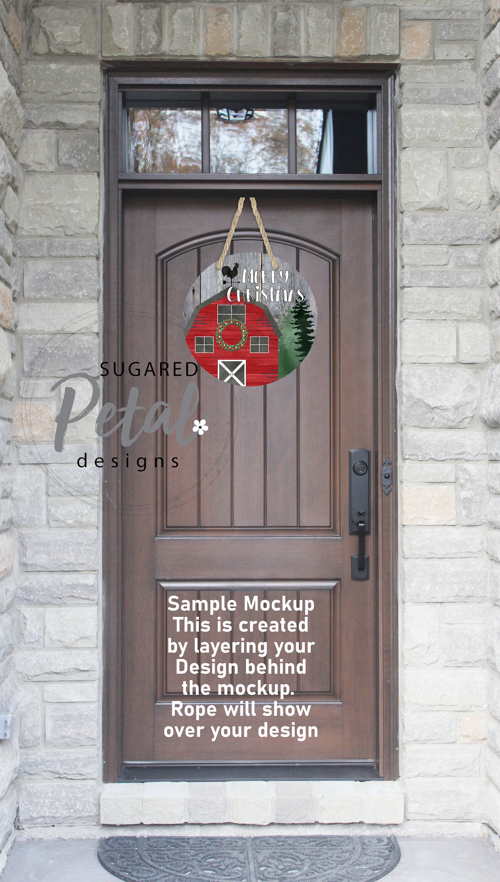 Mockup Front Door Entryway | JPG & PNG Instant Digital Download Stock ...